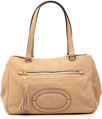 Loewe Hobo Bags - Nubuck Anagram Madrid Fringe Shoulder Bag - Gr. unisize - in Braun - für Damen