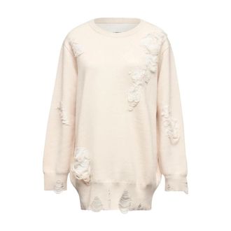 Maison Margiela Distressed Sweatshirt - - Sweatshirts & Hoodies - Damen - Beige - L