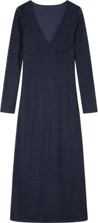 Springfield Damen 3.Gym.a.midi Estructura Navy Lässiges Kleid, Marineblau, X-Small