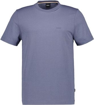 HUGO BOSS Herren T-Shirt blau Baumwolle