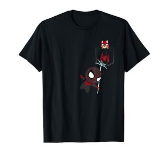 MARVEL Spider-Man Miles Morales Game Spidey and Spider-Cat T-Shirt