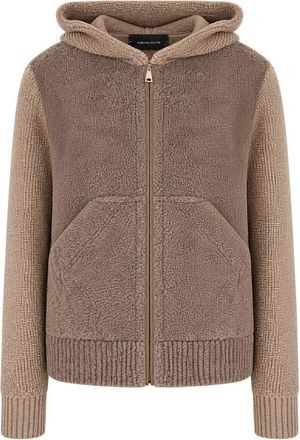 Fabiana Filippi Gesteppte Jacke aus Wolle- Seide und Kaschmir - - Sweatshirts & Hoodies - Damen - Beige - XS