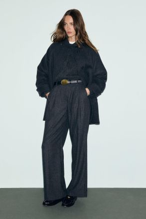 Gerard Darel Manteau droit &agrave; col montant - AVRY - anthracite