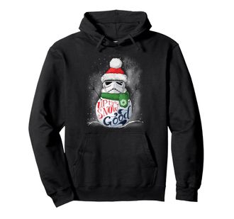 Star Wars Stormtrooper Up to Snow Good Funny Holiday Pullover Hoodie