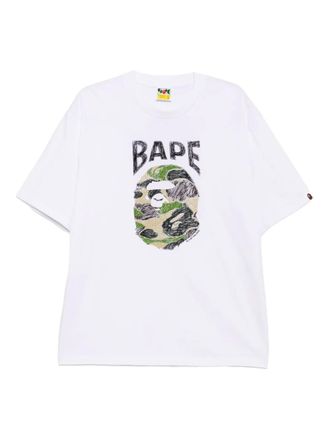 A Bathing Ape t-shirt à imprimé graphique - Blanc