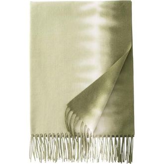 GFM Châle réversible de style pashmina doux au toucher cachemire pour lautomne et lhiver (Pash-Omb), vert olive, L