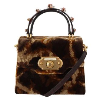 Dolce & Gabbana Pre-owned Tissu sacs-main - Femme - Pre-owned - Brun - Taille: ONE Size