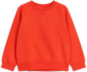 Arket Sweatshirt Aus Baumwolle -Rot