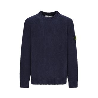 Stone Island Rundhals - - Knitwear - Herren - Blau - L