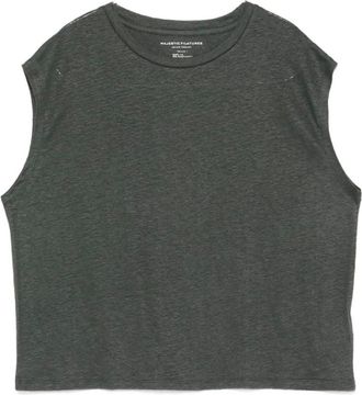 Majestic Filatures Femme, Tops, Gris, Taille: 42 FR D&eacute;bardeur