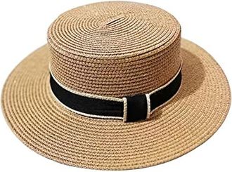 Generic Chapeau plat pour femme - Chapeau d&eacute;contract&eacute; - Chapeau pare-soleil pour femme - Chapeau de soleil dext&eacute;rieur - Chapeau &agrave; large bord pour homme, kaki,