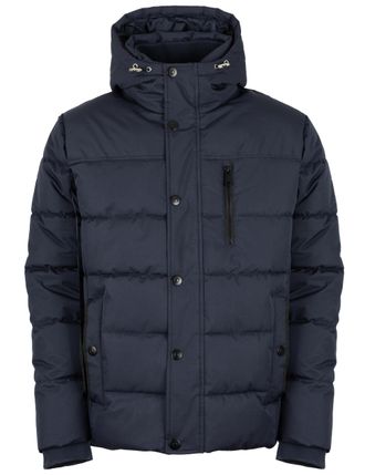 Roadsign Herren Jacke Steppjacke mit Kapuze - ideal f&uuml;r windige Wintertage Navy, 3XL