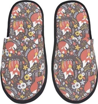 Generic Renards Unisexe Slippers Confortable Chaussures De Maison Doux Chaussons Pour Maison Hiver Int&eacute;rieur L