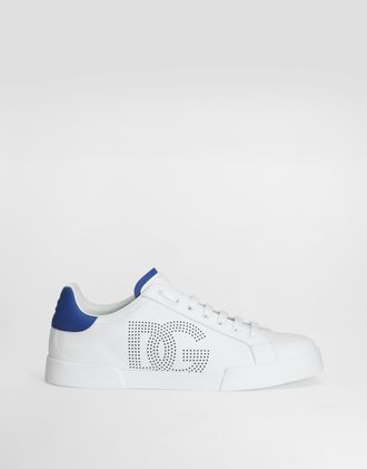 Dolce & Gabbana Sneaker Strobel Portofino Light Aus Kalbsnappaleder - Mann Sneakers Blau 42