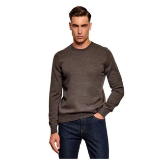 Gran Sasso Rundhals-Pullover - - Knitwear - Herren - Braun - 2XL