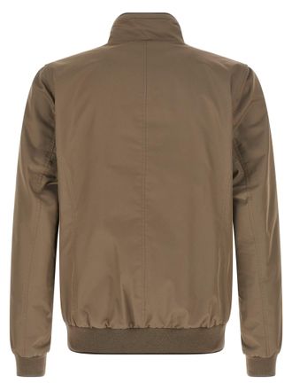 Moorer Mens Beige Polyester Bomber Clothing