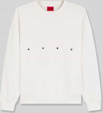 HUGO BOSS Oversize Sweatshirt mit R&uuml;cken-Print