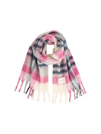 Tom Tailor Damen 1043008 Cosy Schal mit Karomuster, 36323-Winterly Berry Check, OneSize