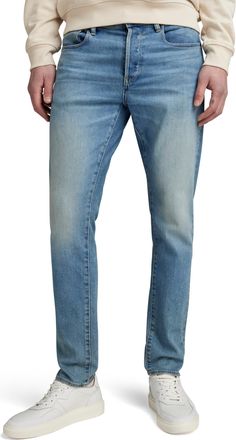 G-Star Herren 3301 Slim Jeans Jeans, Blau (Sun Faded Waterside 51001-d503-g561), 31W / 34L