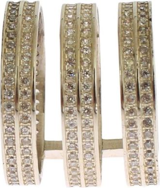 Nialaya Femme, Accessoires, Gris, Taille: 54 MM Bague en Argent Sterling avec Cristaux CZ