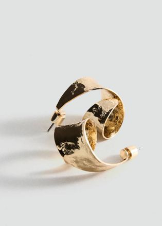 Mango Semi-cr&eacute;oles relief or - Femme - Taille unique - MANGO