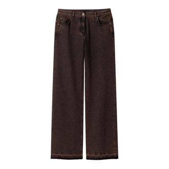 Luisa Cerano Femme, Jeans, Brun, Taille: 44 FR Jean large