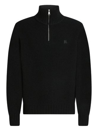 Karl Lagerfeld pull à col montant zippé - Noir