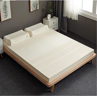 Generic LIchaensc Matratze aus 100 % nat&uuml;rlichem Latex, atmungsaktiv, Bio und bequem, langlebig und nicht leicht zu zerfallen, hohe Matratze, Matratze aus Nat