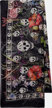 Alexander McQueen Foulard Skull en soie