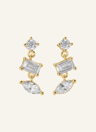 Lili Claspe Ohrh&auml;nger Mavis Trio Studs By Glambou gold