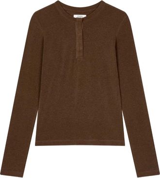 TOMBOY button long-sleeve top - Braun