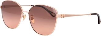 Chlo&eacute; CH0306SK Metal Frame Sunglasses - Rose gold