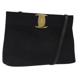 Ferragamo Pre-owned Daim sacs-ports-paule - Femme - Pre-owned - Noir - Taille: ONE Size