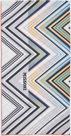 Missoni Quadratisches Foulard von aus reiner Seide mit mehrfarbigem Zickzack-Muster