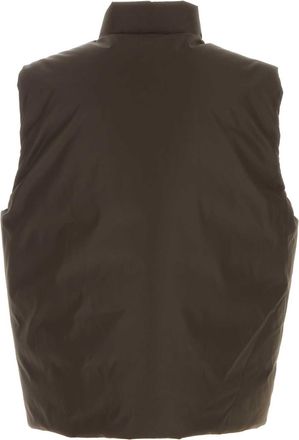 Jil Sander Quilted Down Vest - Brown