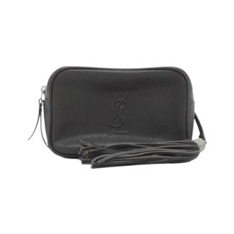 Saint Laurent Pre-owned Leder G&uuml;rteltasche - - Pre-owned - Damen - Grau - ONE SIZE