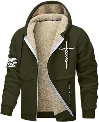 Generic Sweat a Capuche Homme Hooded Sweatshirt Veste ext&eacute;rieure pour Homme avec Doublure en Polaire &eacute;paisse et Coupe-Vent, Sweats &agrave; Capuche Chaud, Multiple C