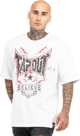 Tapout Herren T-Shirt Oversize DOYLEN White/Red/Black XL