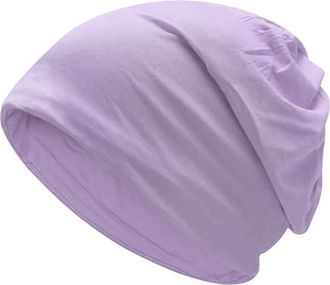 ZLYC Bonnet fin dété pour femme - Motif floral - Léger, Violet clair uni, taille unique