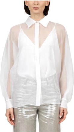 Max Mara Femme, Blouses et Chemises, Blanc, Taille: 36 FR Ovale Shirt