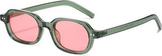 Generic Lunettes De Soleil Elliptiques &Agrave; Petite Monture For Hommes Et Femmes, For Les D&eacute;placements, La S&eacute;ance Photo, Le Shopping(Pink)