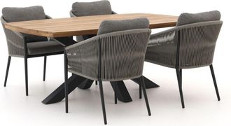 Bellagio la vita attrattiva Bellagio Mineo/Induno d&auml;nisch oval 180 cm Gartenm&ouml;bel-Set 5-teilig