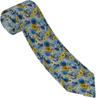 Generic Cravate DAffaires Motif DAncre Marguerite Jaune R&eacute;glable Cravates &Eacute;l&eacute;gant Cravate Pour Hommes Pour Accessoires &Eacute;v&eacute;nements Remise De Dipl&ocirc;me