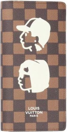 Louis Vuitton unisex, Pre-owned, Brun, Taille: ONE Size Portefeuille en toile Pre-owned