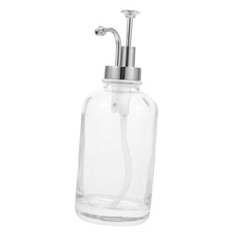 Soimiss Mehrzweck Sirupspender Glas Mit Edelstahlpumpe Kaffeesirupspender F&uuml;r K&uuml;che Caf&eacute; Langlebig Anti Kleckse Honigspender Mit R&uuml;hrstab Lebensmittelecht