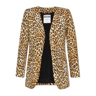 Moschino Blazer mit Tiermotiv - - Jackets - Damen - Braun - S
