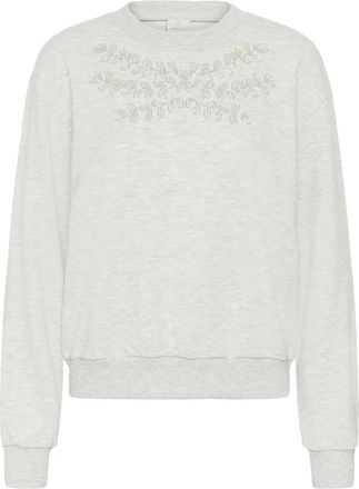 Kaffe Femme, Sweatshirts et sweats &agrave; capuche, Gris, Taille: 40 FR Karita Pullover