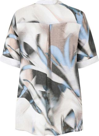 Doris Streich Blusentop aus softem Leinen mit floralem Print