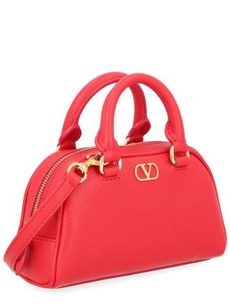 Valentino Garavani Mini Bauletto Top Handle Bag - Red