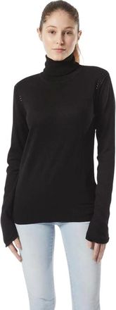 Gas Gas, Femme, Pulls, Noir, Taille: 36 FR Pull ras du cou &agrave; col roul&eacute;